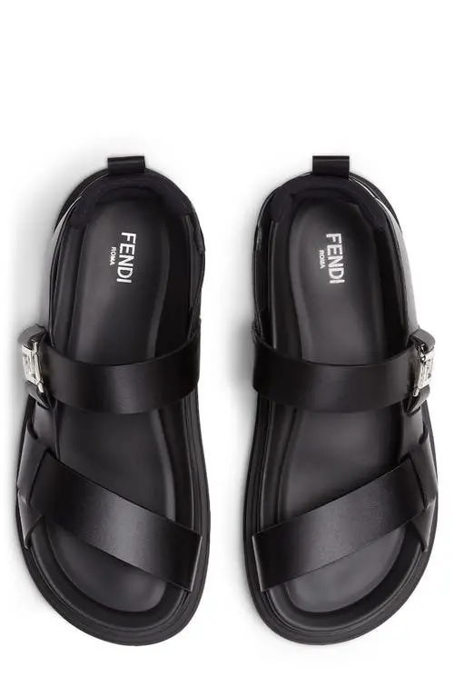 Fendi Ff Sandal - Nero