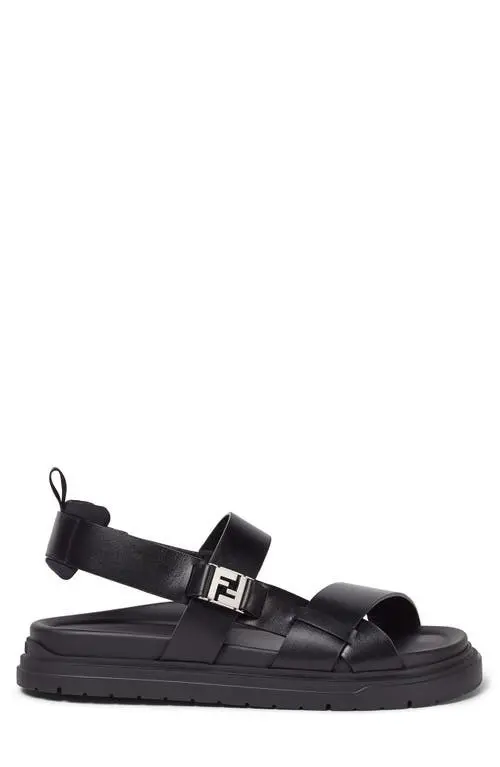 Fendi Ff Sandal - Nero