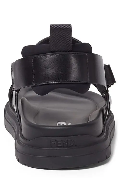 Fendi Ff Sandal - Nero