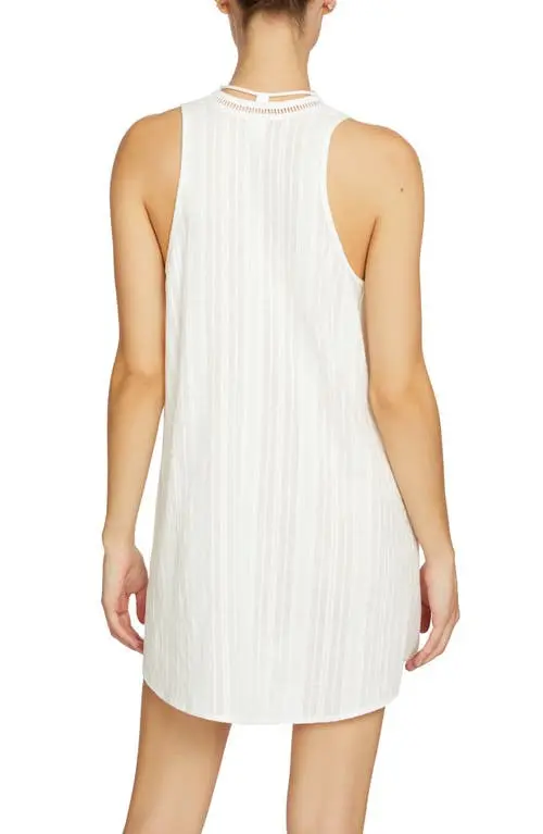 Robin Piccone Lace-up Cover-up Tunic - White