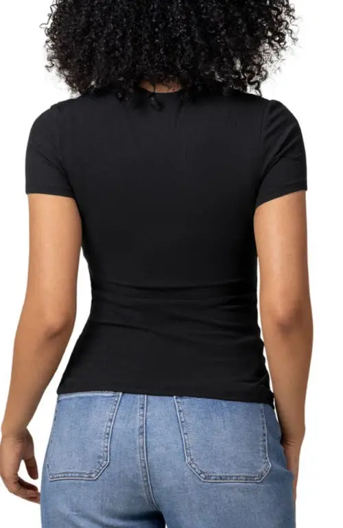 KINDRED BRAVELY Ribbed Crewneck Nursing T-shirt