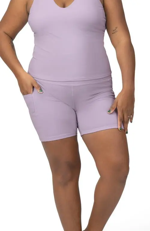 KINDRED BRAVELY Active Postpartum Bike Short - Lavender Mist