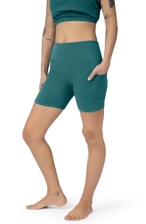 KINDRED BRAVELY Active Postpartum Bike Short - Teal