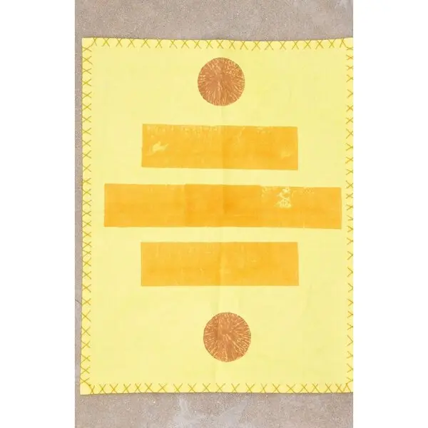 CQC LA Sedona Placemat Setset Of 4 Placemats With Napkins - Yellow