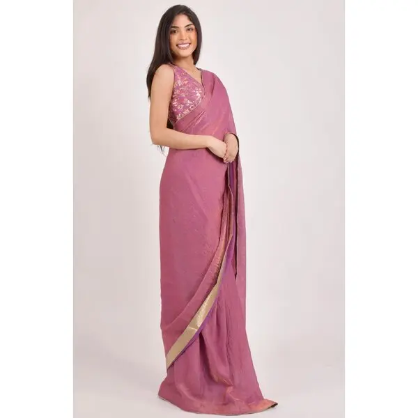 RAAS Rhosyn Brocade Shimmer Saree