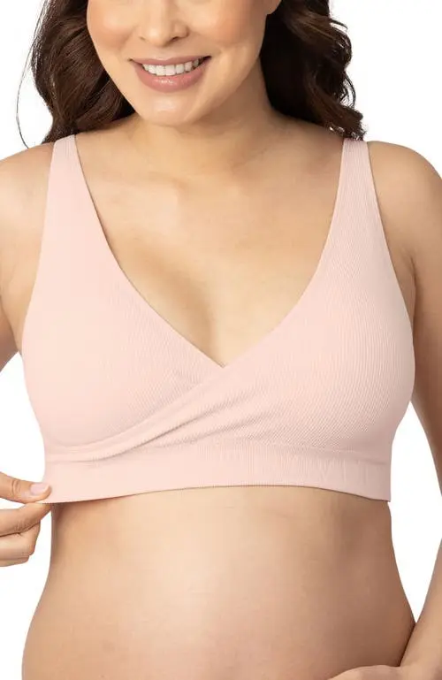 KINDRED BRAVELY Sublime Adjustable Crossover Nursing & Lounge Brafits Sizes 30b-40d - Soft Pink