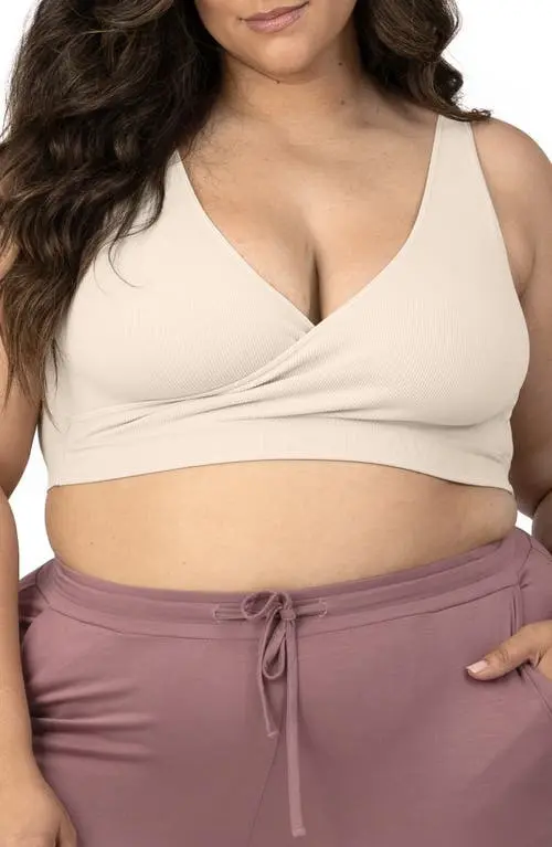 KINDRED BRAVELY Sublime Adjustable Crossover Nursing/lounge Bra - Stone Grey