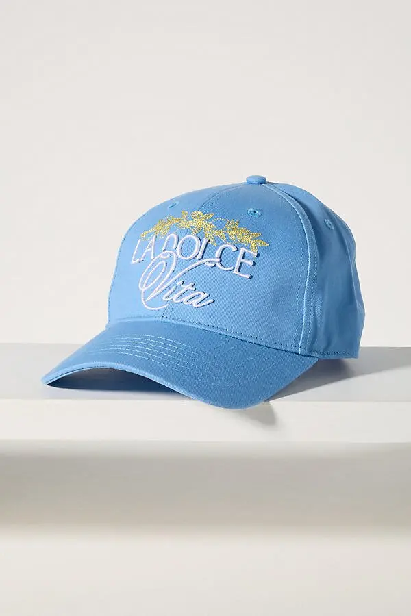 CONEY ISLAND PICNIC Script Baseball Cap - Sky La Dolce Vita
