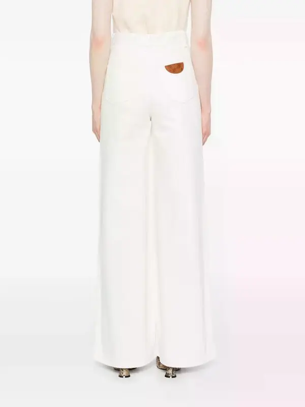 Chloé Wide Leg Cotton Pants