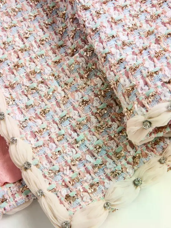 Valentino Garavani Embroidered Ribbon Tweed Jacket