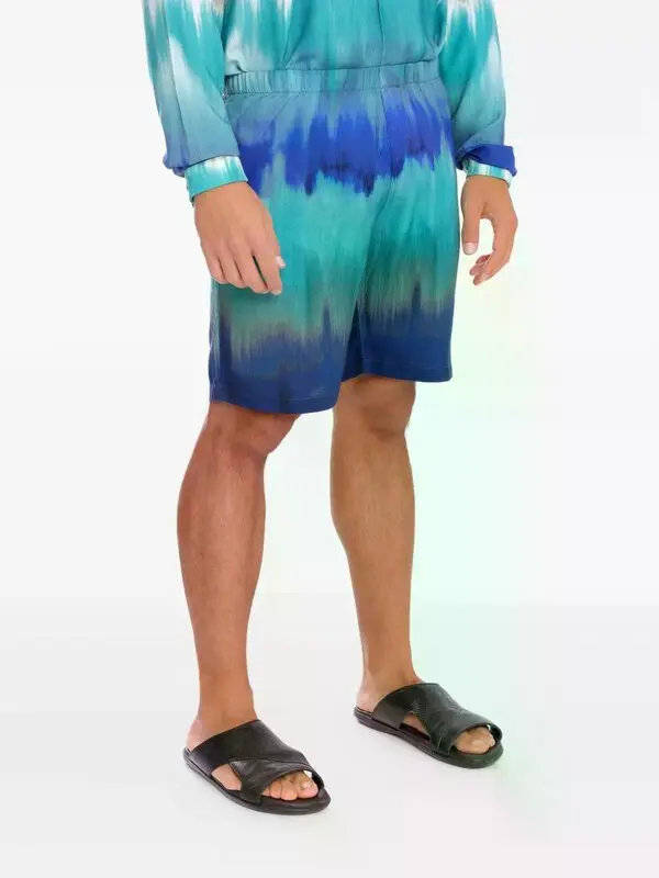 AMIR SLAMA Tie-dye Print Shorts