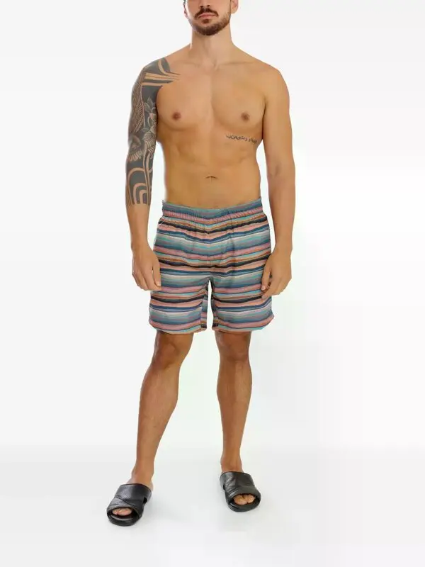 AMIR SLAMA Striped Swim Shorts