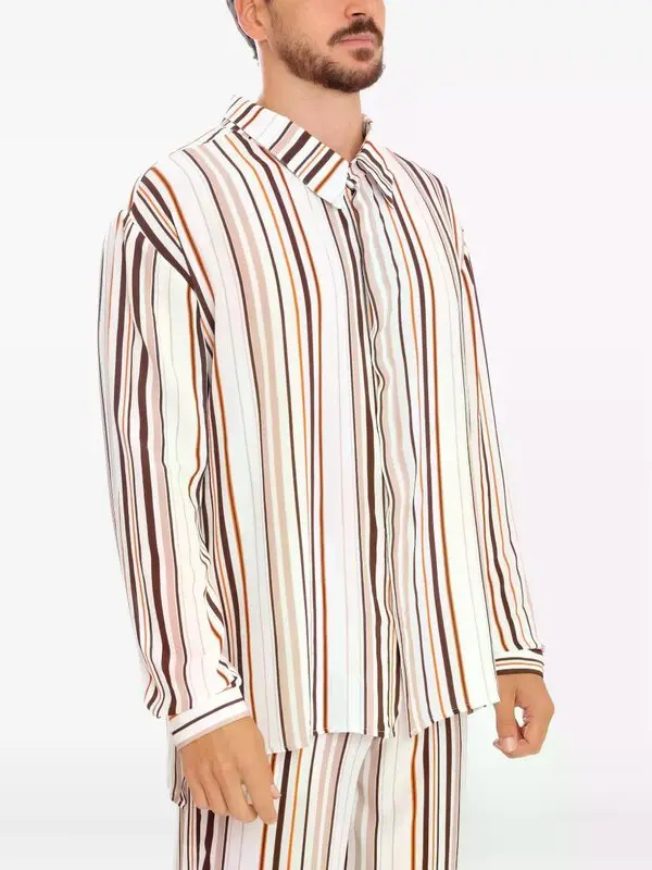AMIR SLAMA Stripe-patterned Long-sleeve Shirt