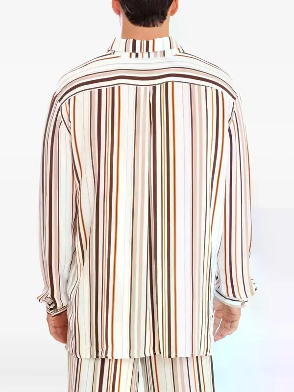AMIR SLAMA Stripe-patterned Long-sleeve Shirt