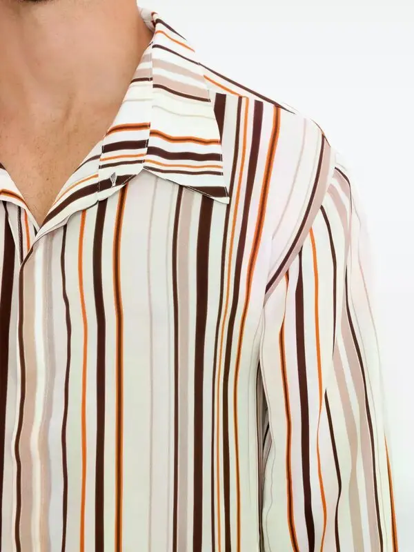 AMIR SLAMA Stripe-patterned Long-sleeve Shirt