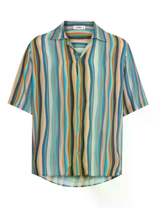 AMIR SLAMA Striped Short-sleeve Shirt