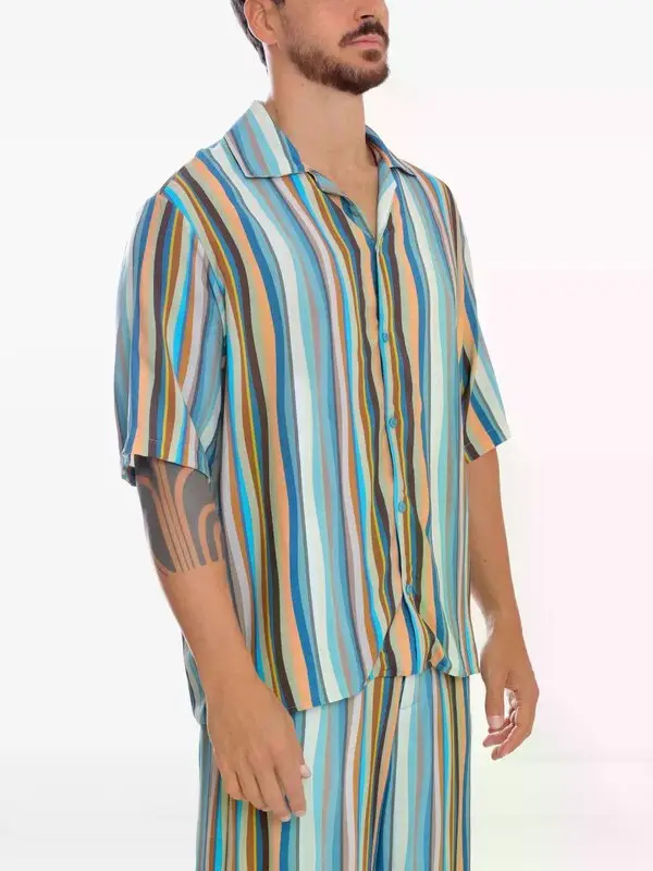 AMIR SLAMA Striped Short-sleeve Shirt