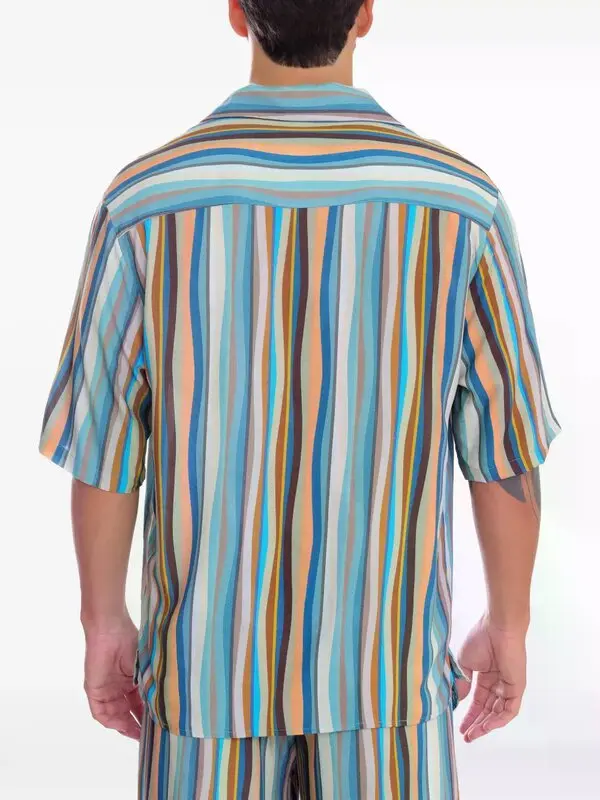 AMIR SLAMA Striped Short-sleeve Shirt