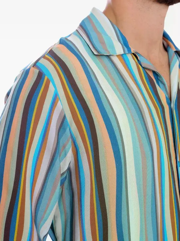 AMIR SLAMA Striped Short-sleeve Shirt