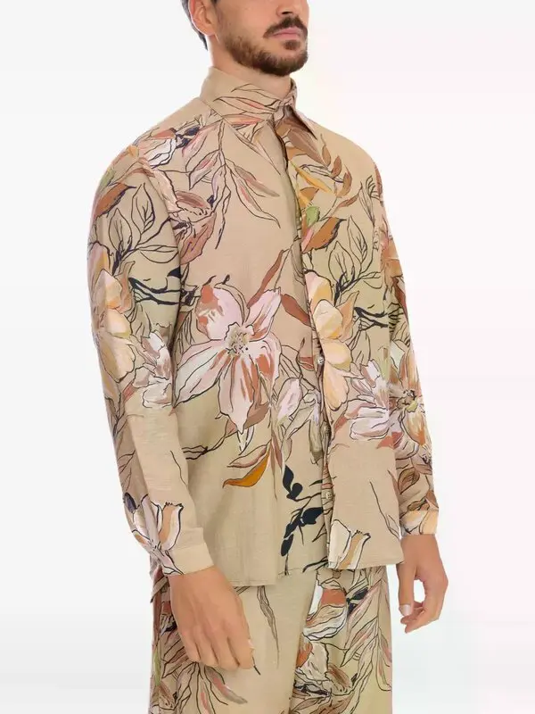 AMIR SLAMA Floral-print Shirt