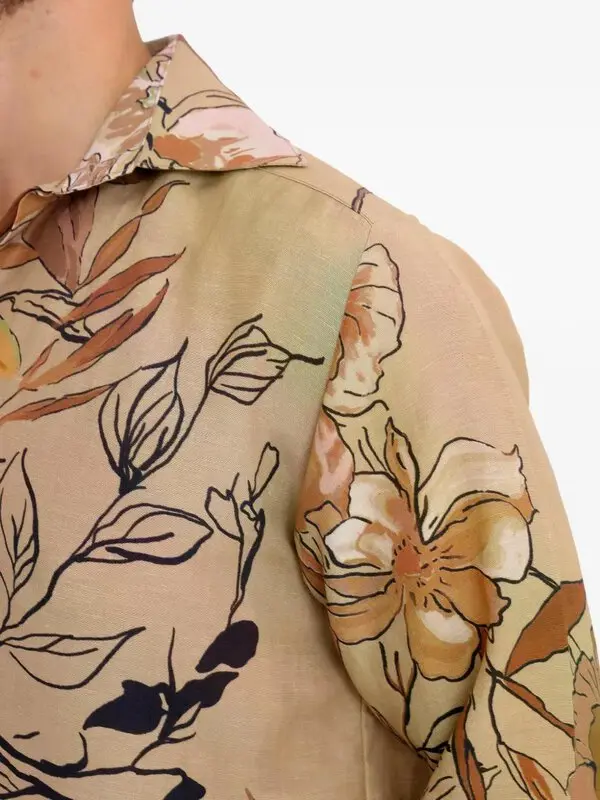 AMIR SLAMA Floral-print Shirt