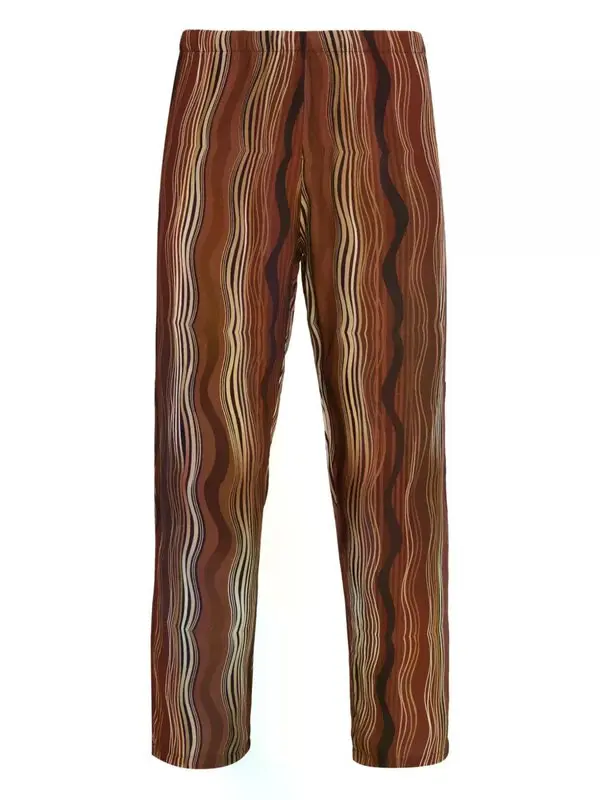 AMIR SLAMA Wavy-pattern Trousers