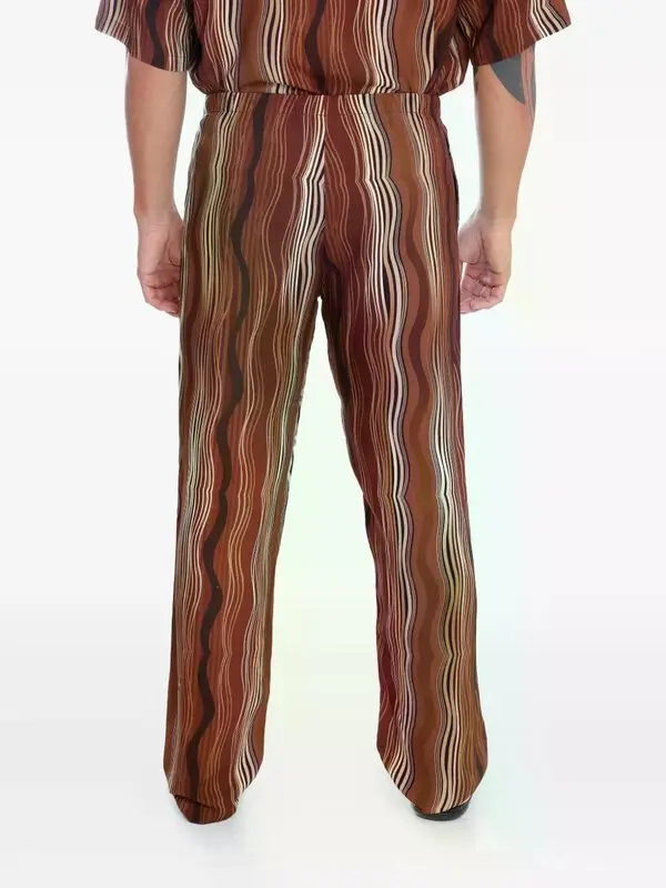 AMIR SLAMA Wavy-pattern Trousers