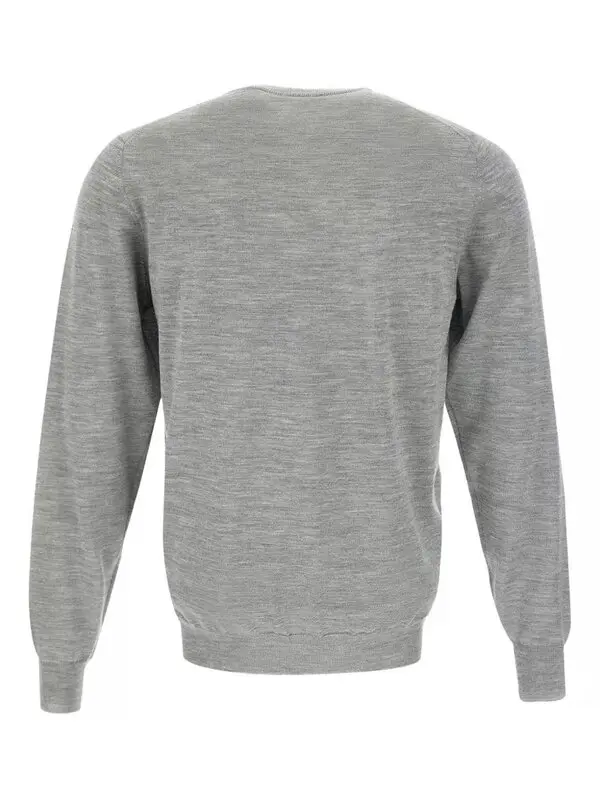 FILIPPO DE LAURENTIIS Merino Wool Crew Neck Sweater - Grey