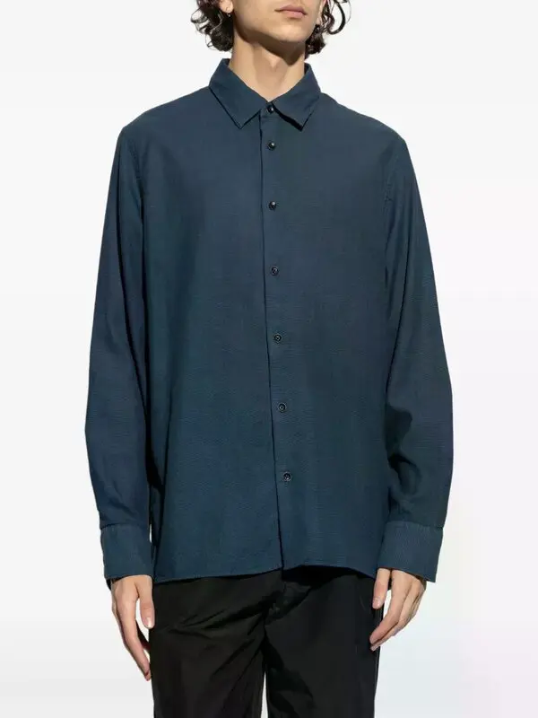 Rag & Bone Textured Button-up Shirt - Blue