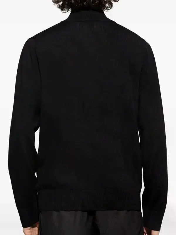 Paul Smith Zip-up Sweater - Black