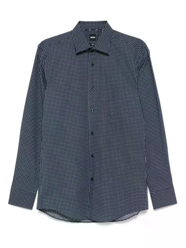 BOSS Printed Shirt - Blue