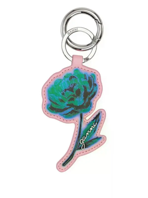 GANNI Flower Keyring - Blue