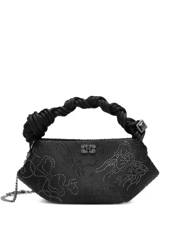 GANNI Small Embellished Tote - Black