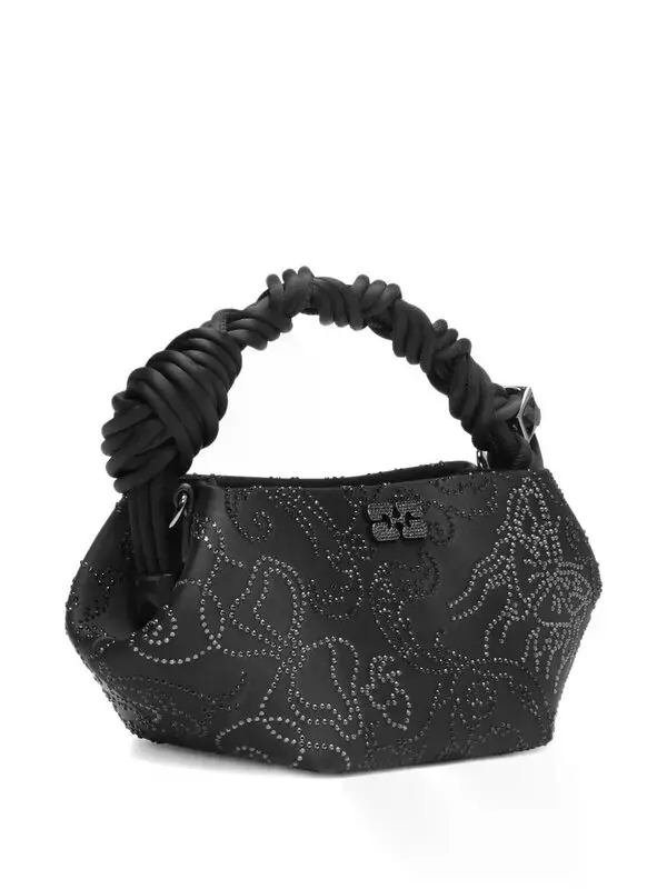 GANNI Small Embellished Tote - Black
