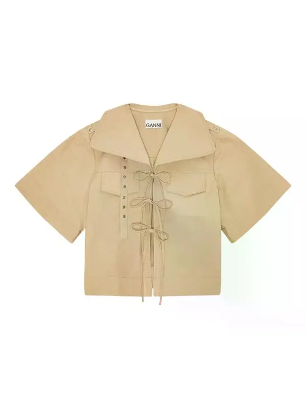 GANNI Tie-fastening Shirt