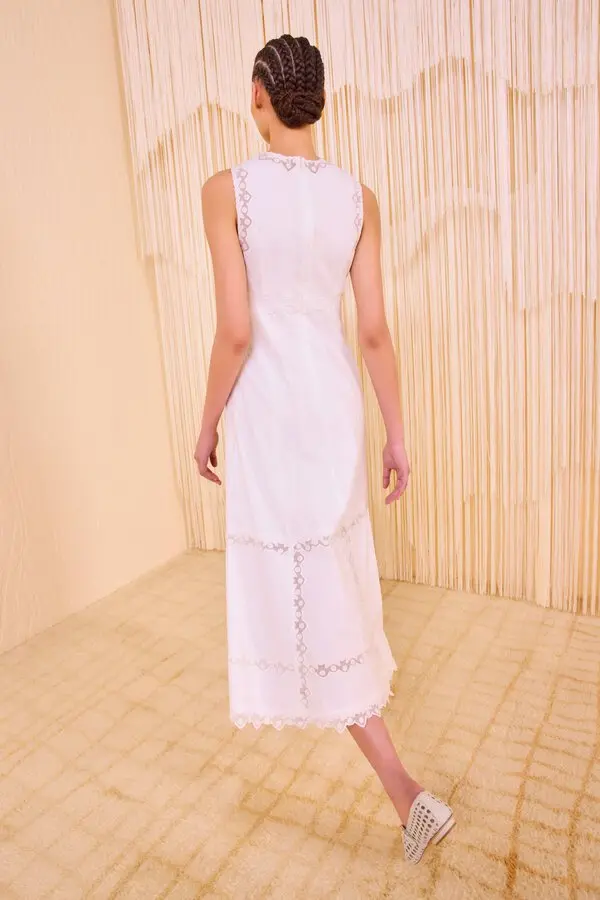knee length dresses for ladies ULLA JOHNSON Anela Sleeveless Midi Dress – Høyer Trondheim/Høyer Solsiden main image 0