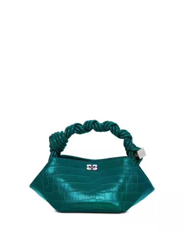 GANNI Mini Bou Tote Bag - Green