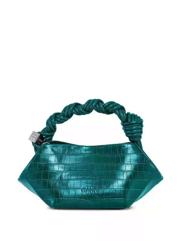 GANNI Mini Bou Tote Bag - Green