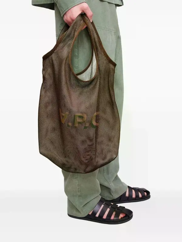 A.p.c. Rebound Mesh Tote Bag - Brown