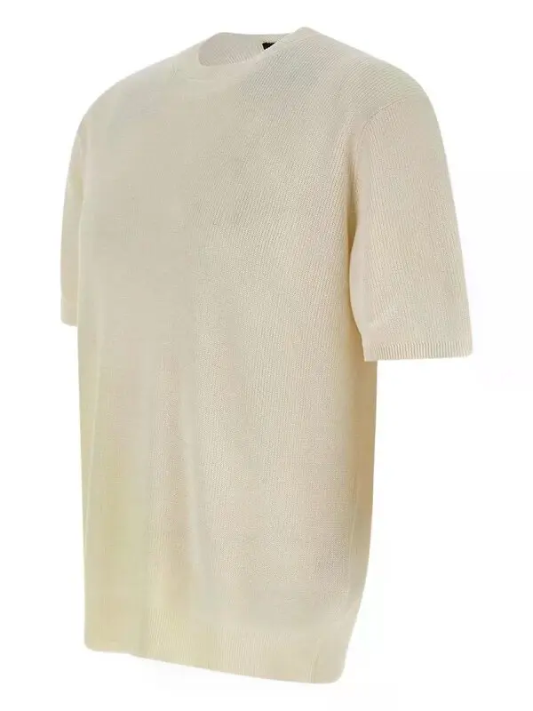 FILIPPO DE LAURENTIIS Cotton Ribbed T-shirt