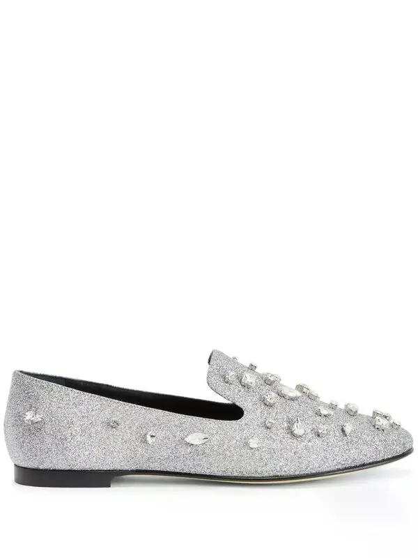 GIUSEPPE ZANOTTI Dalila Bijoux Glitter Loafers