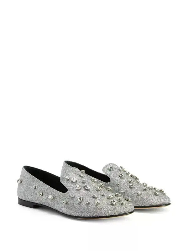 GIUSEPPE ZANOTTI Dalila Bijoux Glitter Loafers