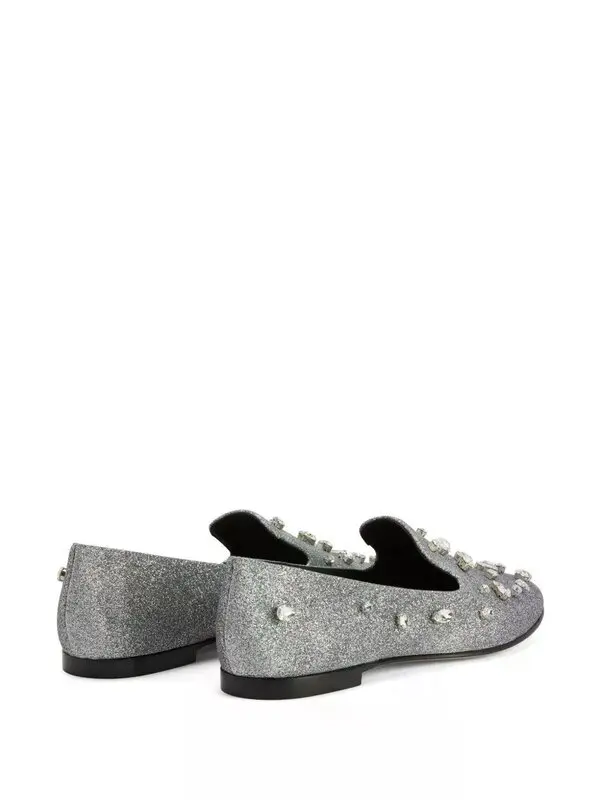 GIUSEPPE ZANOTTI Dalila Bijoux Glitter Loafers