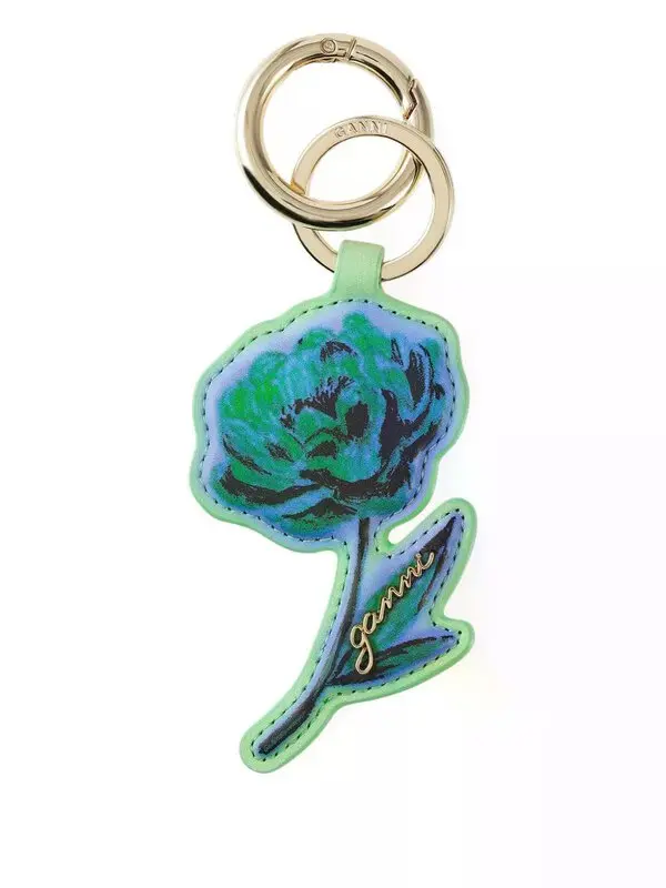 GANNI Flower Keyring - Blue