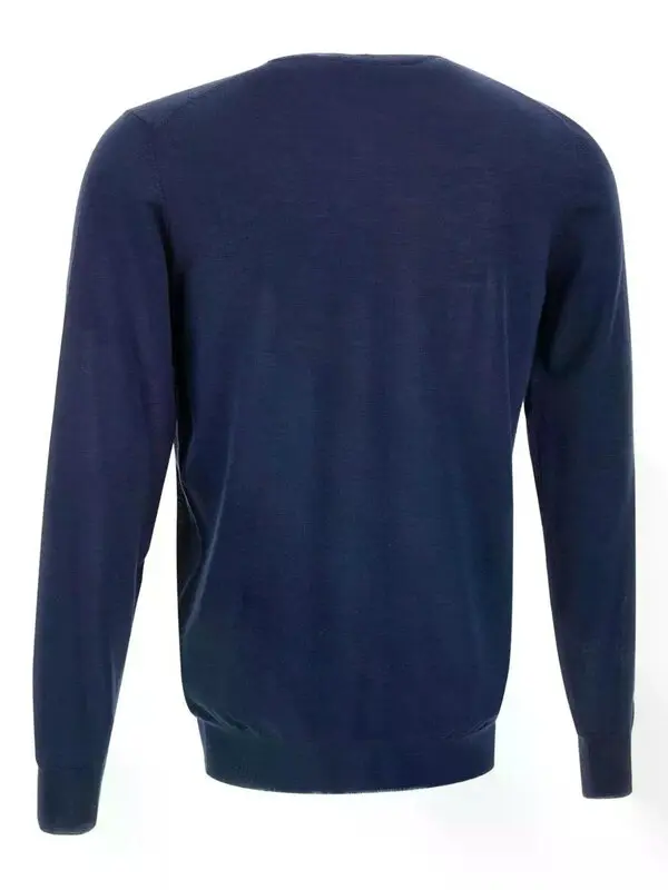 FILIPPO DE LAURENTIIS Merino Wool Crew Neck Sweater - Blue