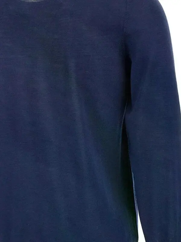 FILIPPO DE LAURENTIIS Merino Wool Crew Neck Sweater - Blue