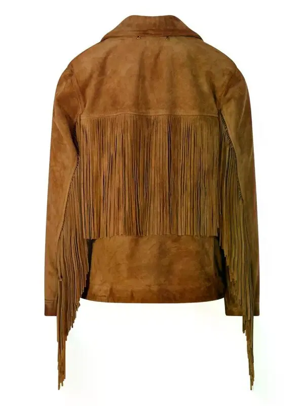 GOLDEN GOOSE Fringe Suede Jacket