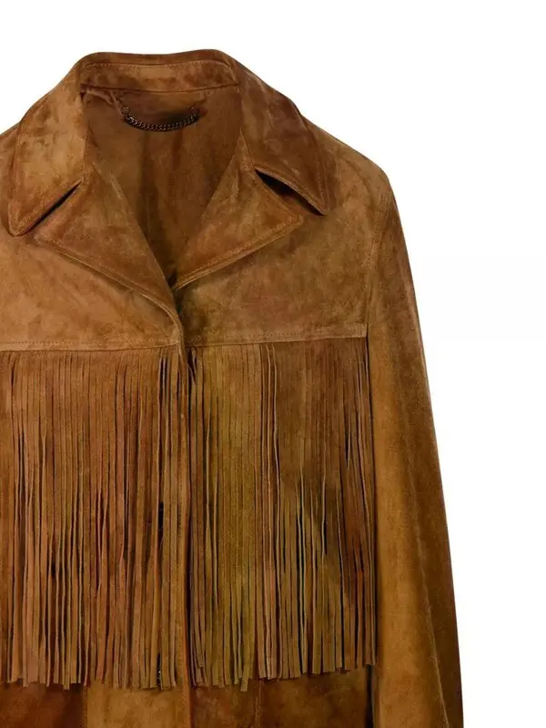 GOLDEN GOOSE Fringe Suede Jacket