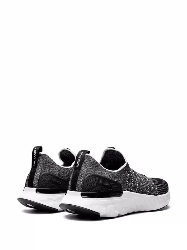 Nike React Phantom Run Flyknit Sneakers - Black