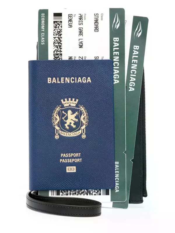Balenciaga Passport Phone Case - Black